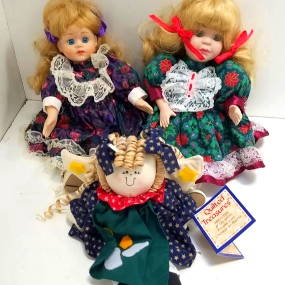 quilted treasure | Other | Wind Up Musical Porcelain Dolls And Quilted ...